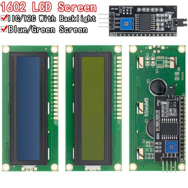 LCD module Blue Green screen IIC/I2C 1602 for arduino 1602 LCD UNO r3 ...