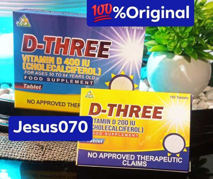 D-THREE - Vitamin D 200 IU / 400 IU (from 7 to 63 yrs old ...