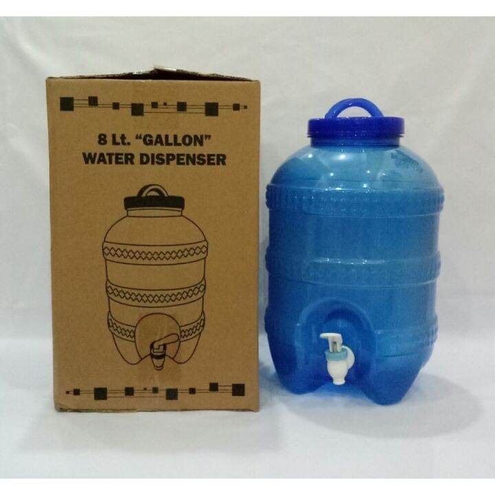 Botol Galon Dispenser / kapasitas 8 liter + kran | Lazada Indonesia