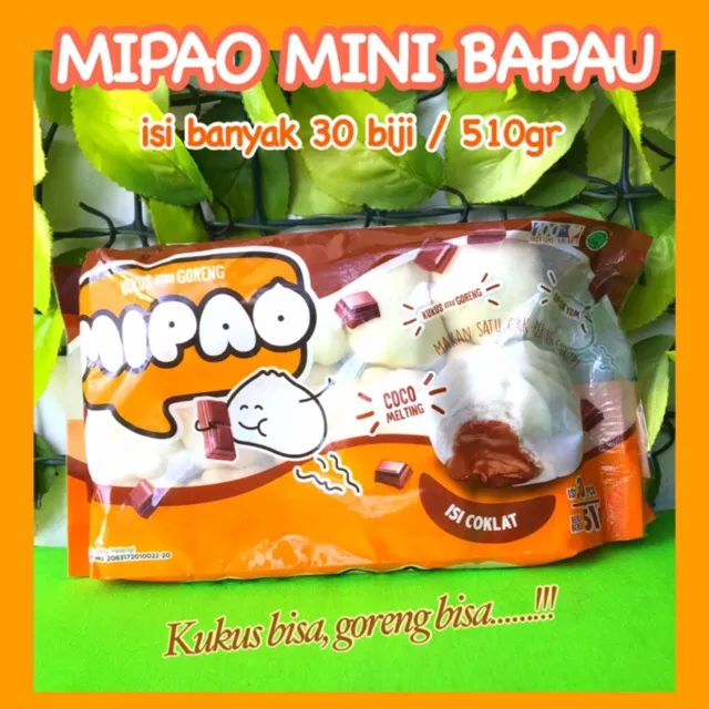Mipao Mini Bapau Kipao isi banyak 30 biji Rasa Cokelat Meleleh | Lazada ...