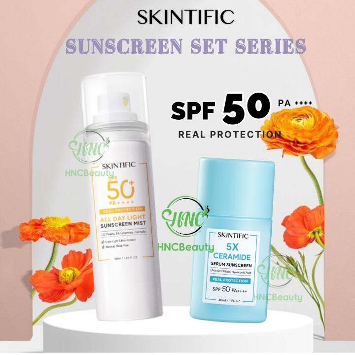 (PAKET BUNDLING) SKINTIFIC Sunscreen Set Series - 5X Ceramide Serum ...