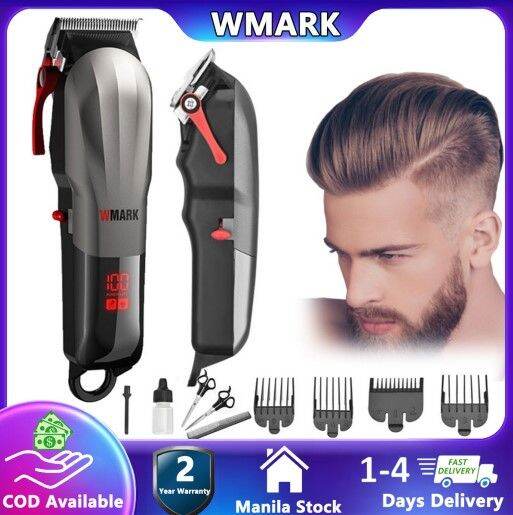 WMARK NG-115 Professional Haircut Cordless Hair Clipper Hair Trimmer ...