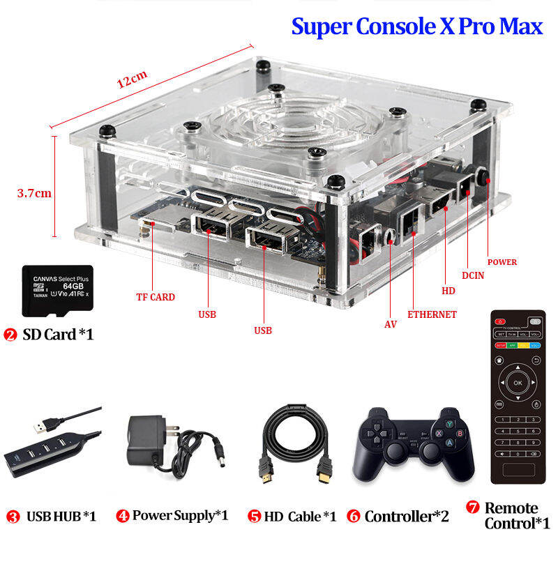 Original Super Console X Pro Max วิดีโอเกมคอนโซล Wifi 4K HD สำหรับ Psp ...
