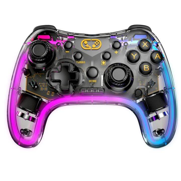 Gamepad Neon RGB Colorful Glow for Switch Pro Wireless Gamepad ...