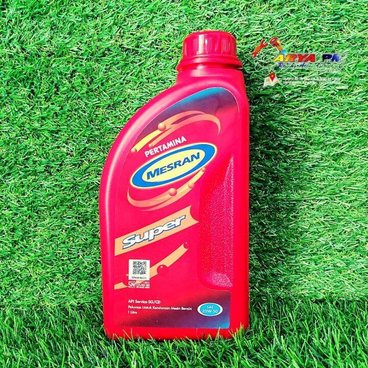 OLI PERTAMINA MESRAN SUPER 1 LITER SAE 20 W 50 | Lazada Indonesia