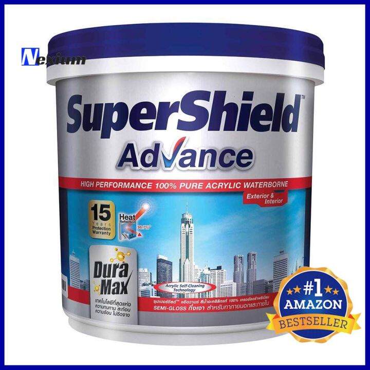 สีน้ำทาภายนอก TOA SUPERSHIELD ADVANCE BASE A กึ่งเงา 1/4 แกลลอน (0.9 ...