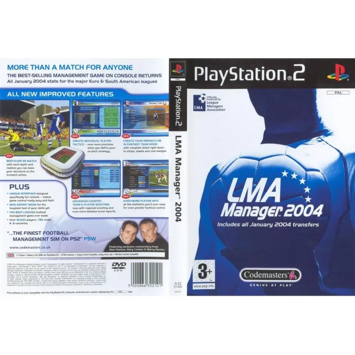 แผ่นเกมส์ PS2 LMA Manager 2004 แผ่นไรท์ สกรีนแผ่น คุณภาพ ส่งไว | Lazada.co.th