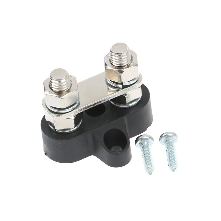ELGMK 1/4" 5/16" Terminal Block Studs M6 M8 12V 24V Junction Block Bus Bar Insulated Dual Heavy ...