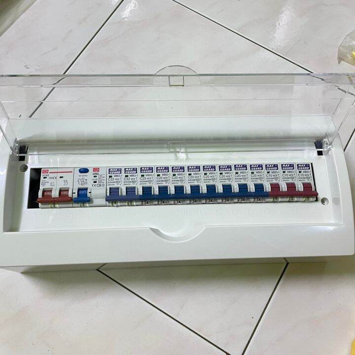 Full Set Electric Boxes Db Box Consumer Box 18 5 Way 1 Row White 电闸盒 单排