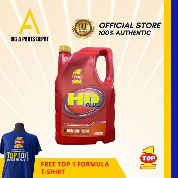 Top 1 - Synthetic Diesel HD Plus Motor Oil CRDI SAE 10W-30 API CI-4 5 ...