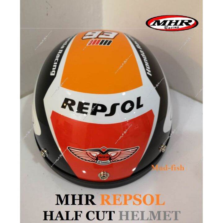 MHR REPSOL HALF-CUT HELMET | Lazada
