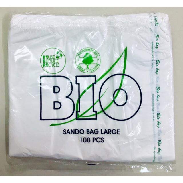 BIODEGRADABLE Large Plastic Sando Bag | Lazada PH