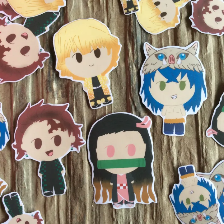 Demon Slayer Inspired Chibi Stickers, Anime Sticker, Otaku, Nezuko ...