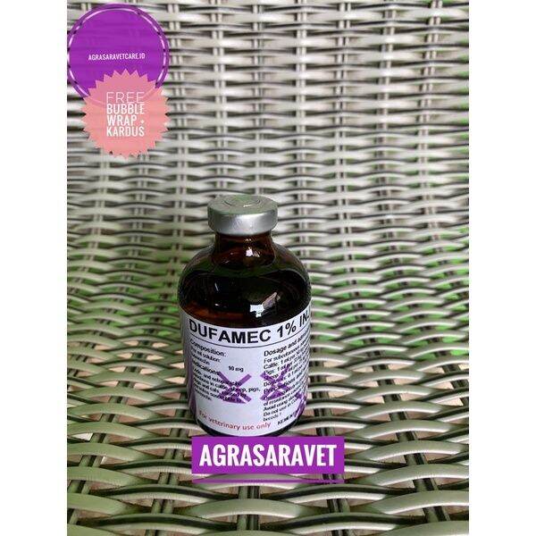 DUFAMEC 1% Injeksi 50ml Inject 50 ml Obat cacing kutu gudik | Lazada ...