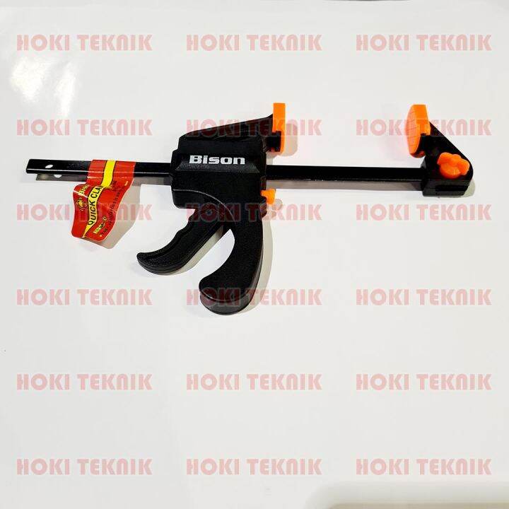 Klem Jepit F 4 inch Clamp F Jepit Kayu 4" Bison Quick Clamp jepit catok ...