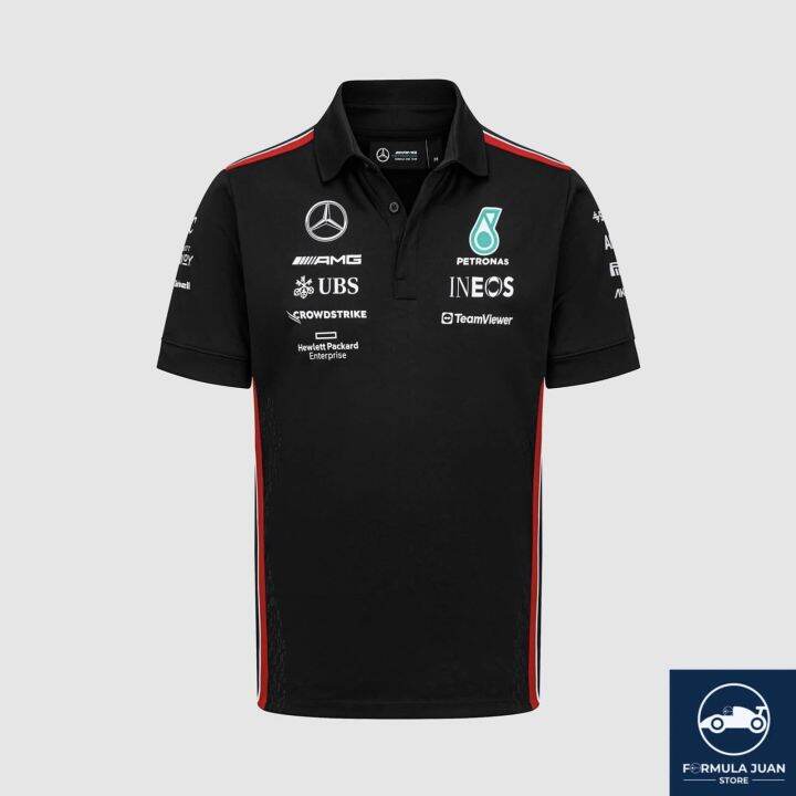 Mercedes-AMG Petronas 2023 Team Polo - Black (Official F1 Merch ...