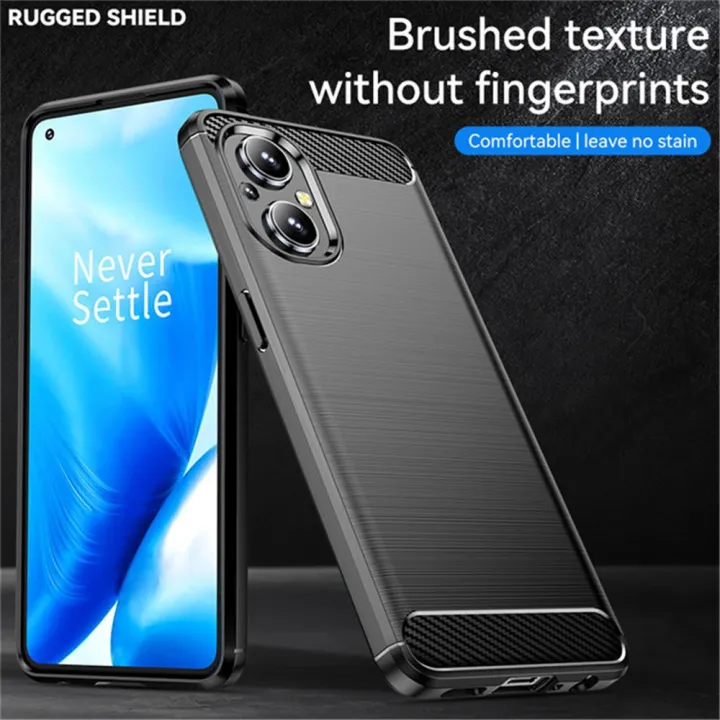 OPPO Reno 8Z reno8Z 5G Case Armor Carbon Fiber Silicon TPU Soft Casing ...