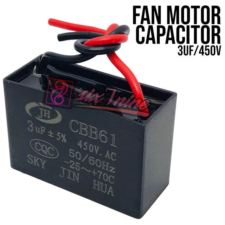 Fan Motor Run Capacitor 3.0uF/450V CBB61 50/60Hz Heavy Duty | Lazada PH
