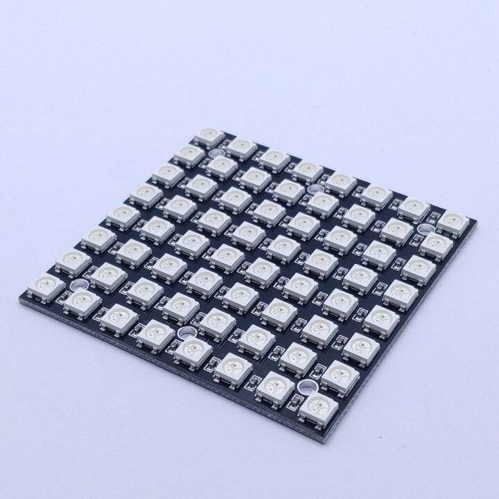 8x8 64 LED Matrix WS2812 LED 5050 RGB Full-Color Driver Board For ...