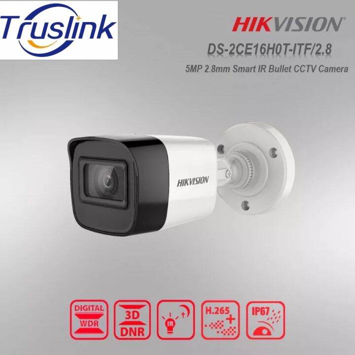 【SG Seller】Truslink Original Hikvision 5MP 2.8mm Smart IR Bullet CCTV ...