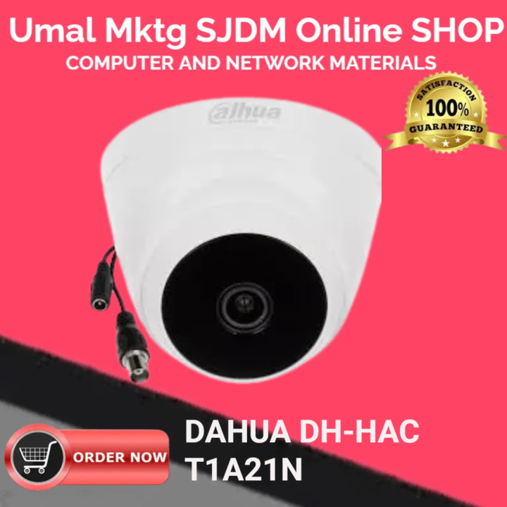 Dahua DH-HAC-T1A21N HDCVI IR Eyeball lens Al Dahua Brand Dome Type Camera Model: CCTV Camera ...