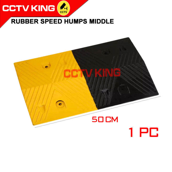 Rubber speed humps middle hump Rubber Driveway Speed Bump Ramp 50 cm ...