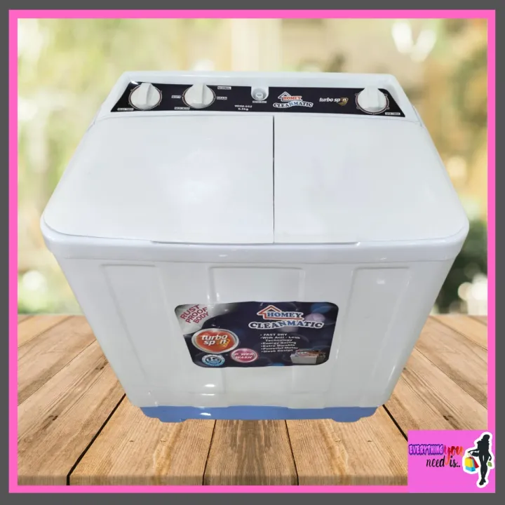 Washing Machine Twin Tub 6.5kg /Homey Cleanmatic WHM 652 | Lazada PH