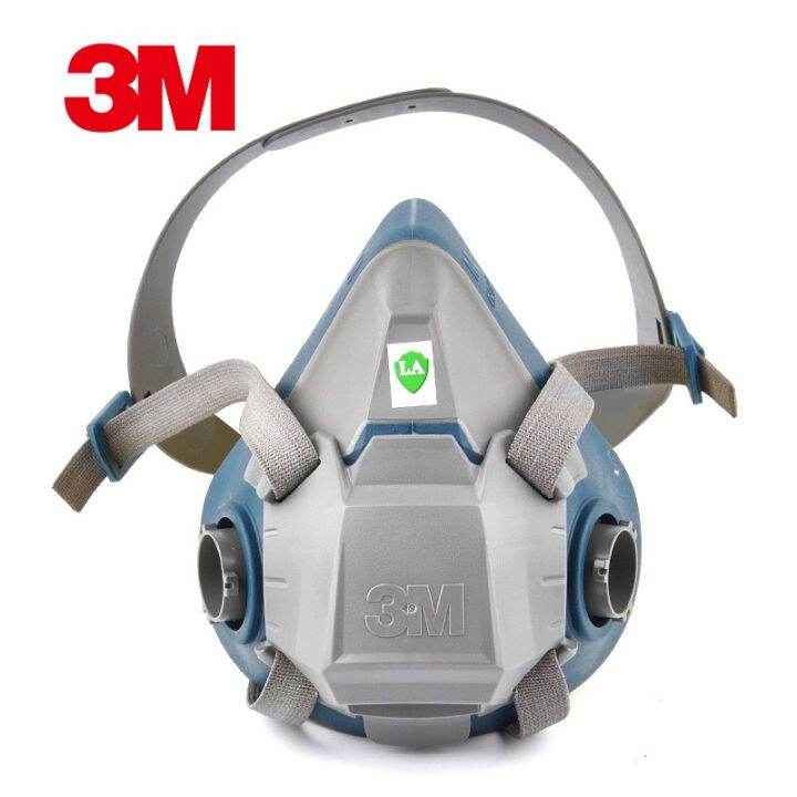 3M 6502QL ซิลิโคนป้องกันแก๊สครึ่งหน้ากากกันฝุ่นฟอร์มาลดีไฮด์เคมีเกษตรหน้ากากมัลติฟังก์ชั่น ...