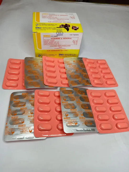 [VETKLIX] 100 tablets CALVEEX REFORMULATED FOR FIGHTING COCKS GAMEFOWL ...