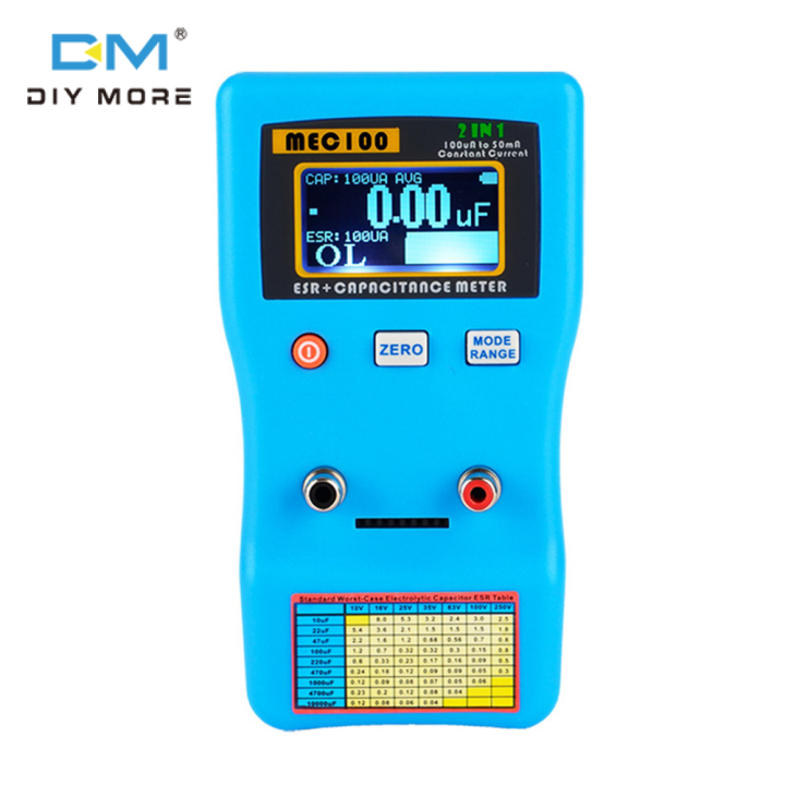 diymore Capacitor Tester ESR LCR Capacitance Ohm Meter Professional ...