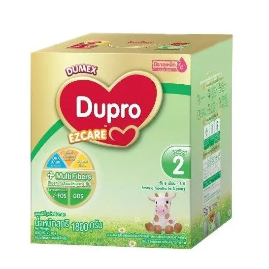 Dupro EZCARE ดูโปร อีแซดแคร์ สูตร 2 นมผงสำหรับเด็กเล็กอายุ 6 เดือน-3 ปี ...