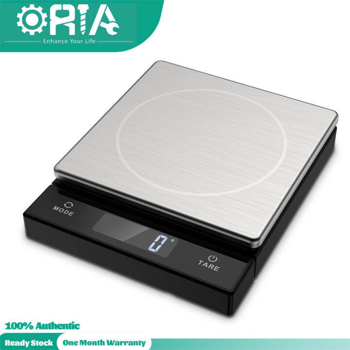 ORIA Gigital Kitchen Scale 10Kg/1g Stainless Steel Food Scale with Pull ...