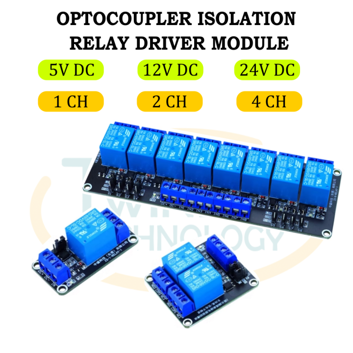Relay Driver Module Optocoupler Isolation 1 CH, 2 CH, 4 CH Voltage 5V ...