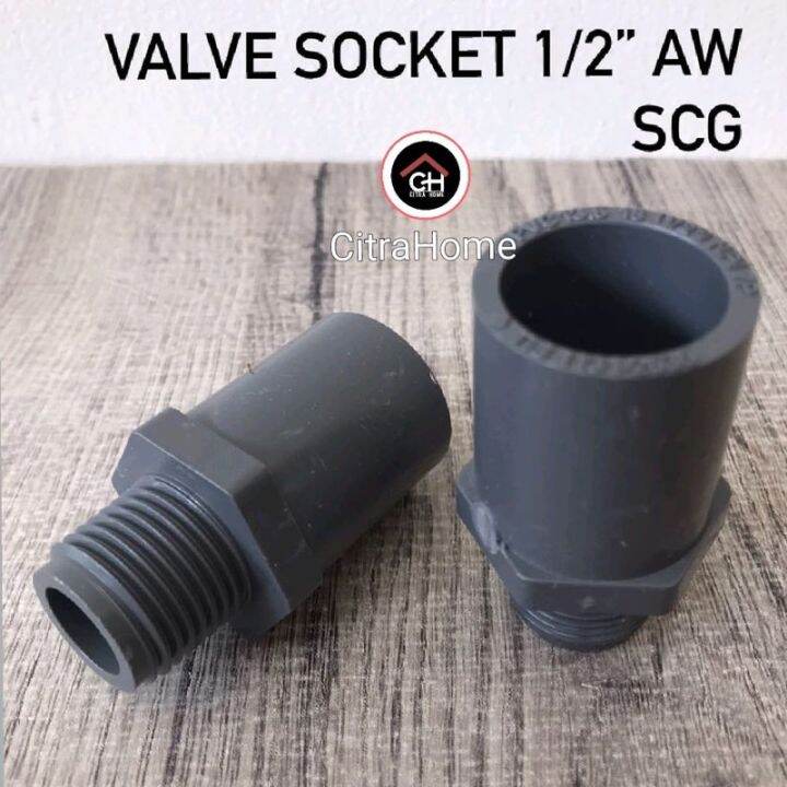 SDL Valve Socket PVC 1/2” AW (tebal) SCG | Lazada Indonesia