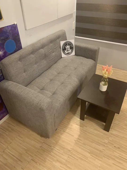 SOFA SET SALA SET 3 SEATERS WITH WOOD TABLE | Lazada PH