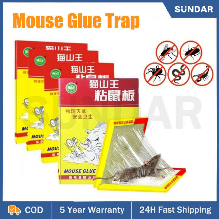 SUNDAR Large Mouse rat Sticky Mice Rodent Glue Board Bait Trap Fly ...