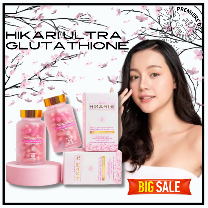 AUTHENTIC!! Hikari Glutathione Capsule Original with Collagen Whitening ...