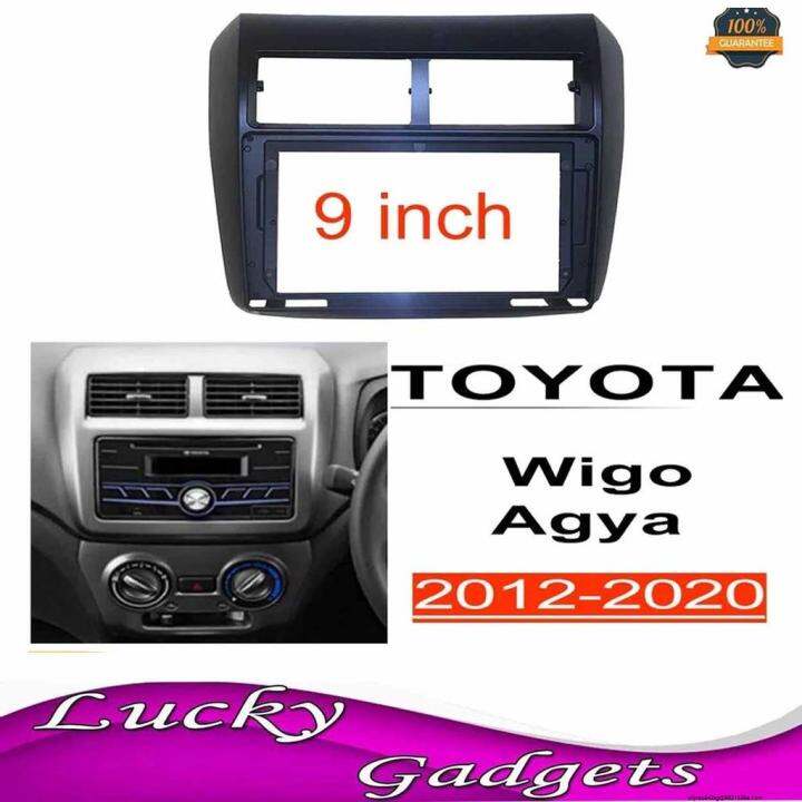 2din Car Stereo Panel For Toyota Wigo Agya Ayla 2012-2020 9 Inch Radio ...