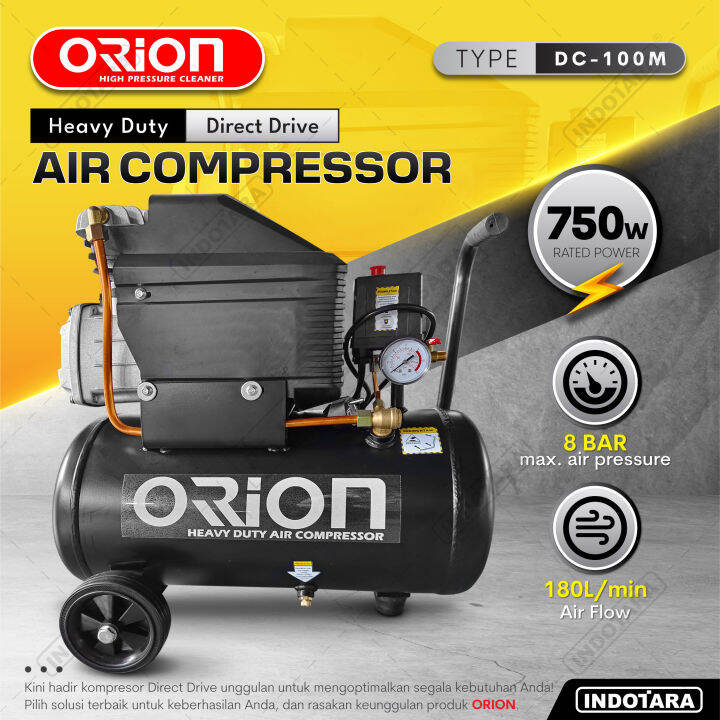 Kompresor Angin 1 HP 24L Air Compressor Orion type DC100M | Lazada ...