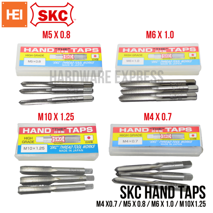 SKC Thread Tool Hand Taps High Grade M6x1.0 M5x0.8 M4X0.7 M10x1.25 ...