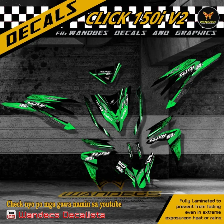 honda click 150 i v2 Decals | Lazada PH