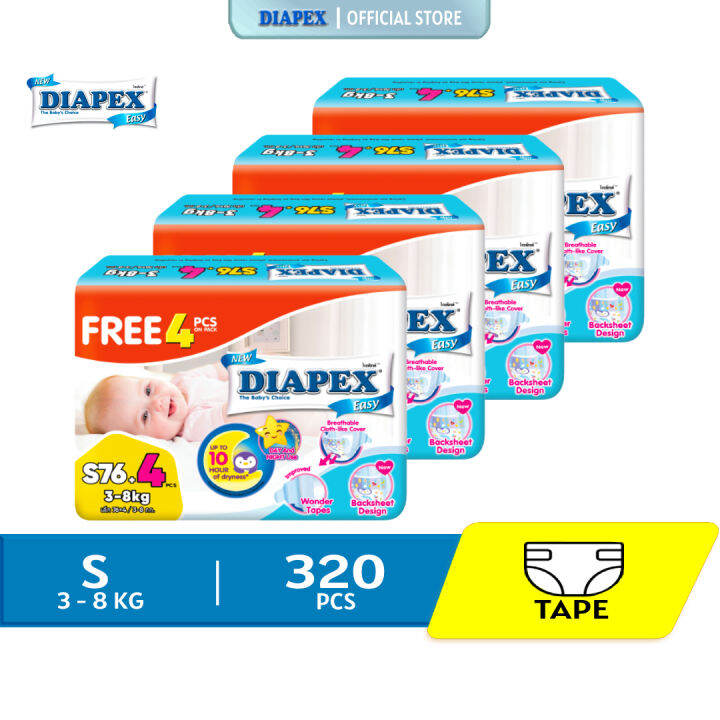 Diapex Easy Mega Pack S Size (76S+4S) x 1 Cn | Lazada