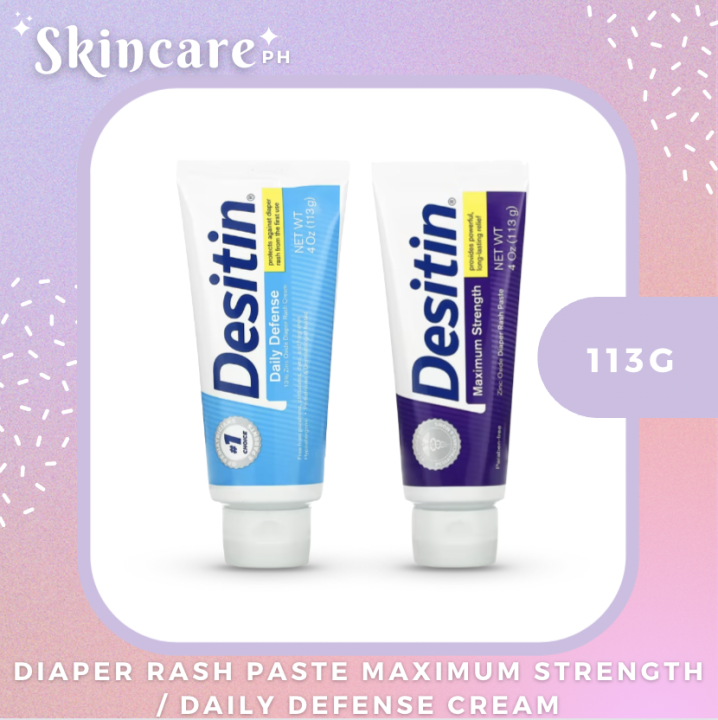 DESITIN Diaper Rash Paste Maximum Strength 113g | Daily Defense Cream 113g | Lazada PH