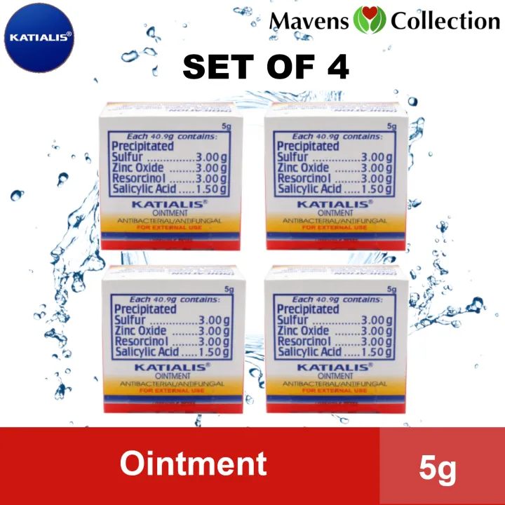 KATIALIS Ointment Antifungal/Antibacterial 5g (SET OF 4) by Mavens ...
