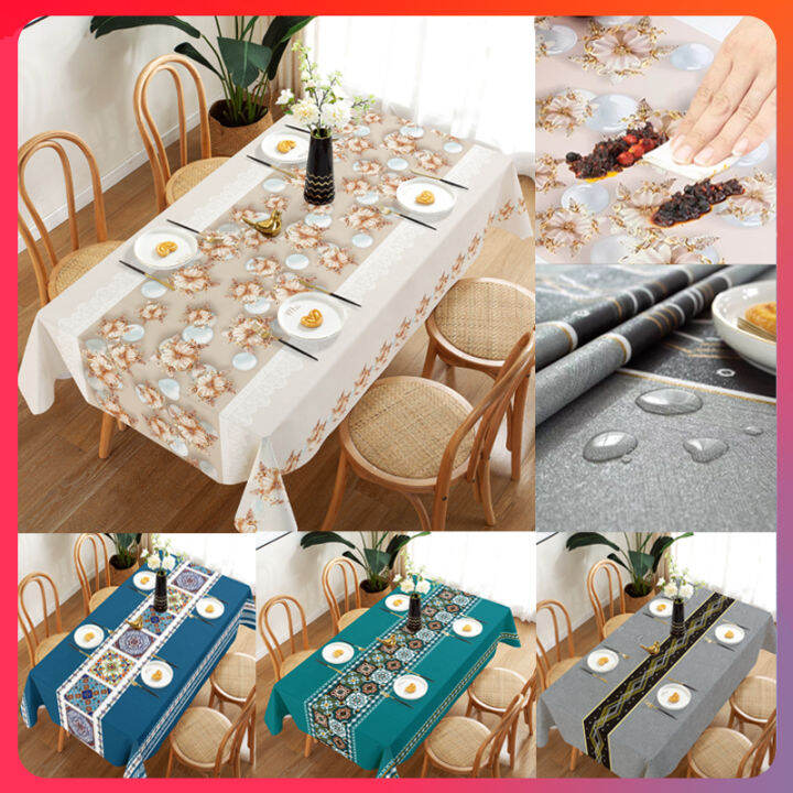 HomeYH Mantel/Tablecloth Waterproof Antifouling Cover Outdoor Dining ...