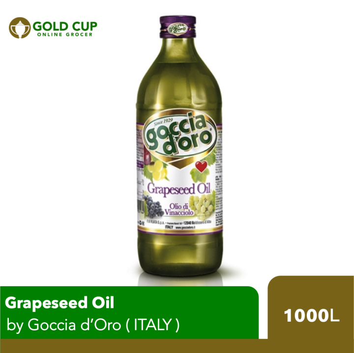 Grapeseed Oil 1 Liter by Goccia D'Oro (Made in Italy) | Lazada PH