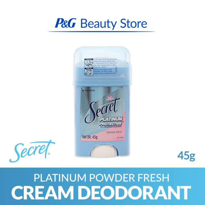 Secret Platinum Cream Deodorant Powder Fresh 45g | Lazada PH