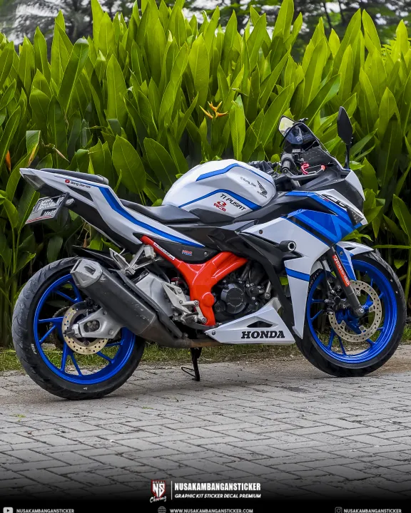 Sticker Honda CBR 150 R All New Putih Tricolor Cutting Stiker Decal ...