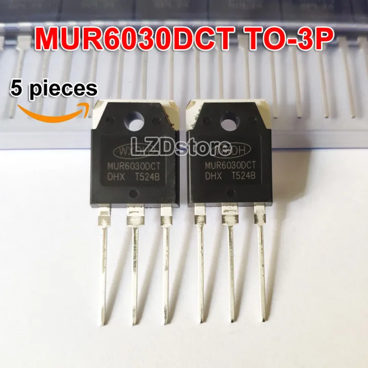 5Pcs MUR6030DCT TO-3P MUR6030 MUR6030DCS MUR6030PT MUR6030WT TO3P 60A ...