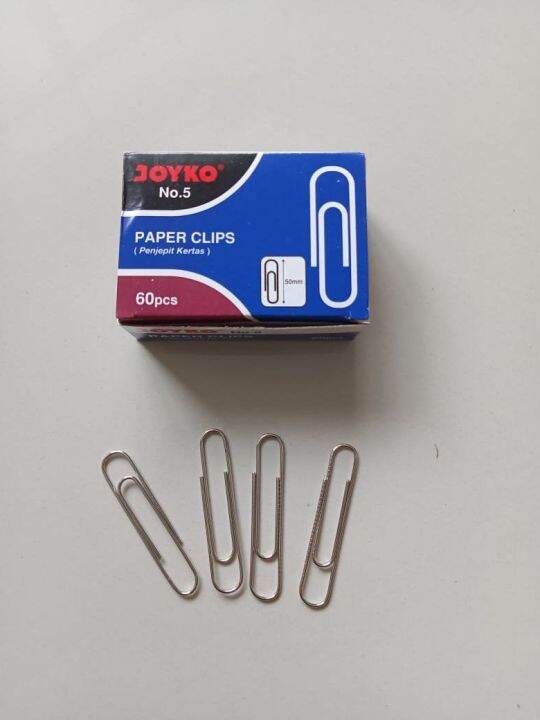 Paper Clip / Klip Kertas / Penjepit Kertas Joyko no 5 | Lazada Indonesia